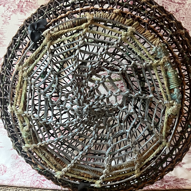 Lámpara colgante o aplique: Antigua nasa francesa para pulpos - Deco ...